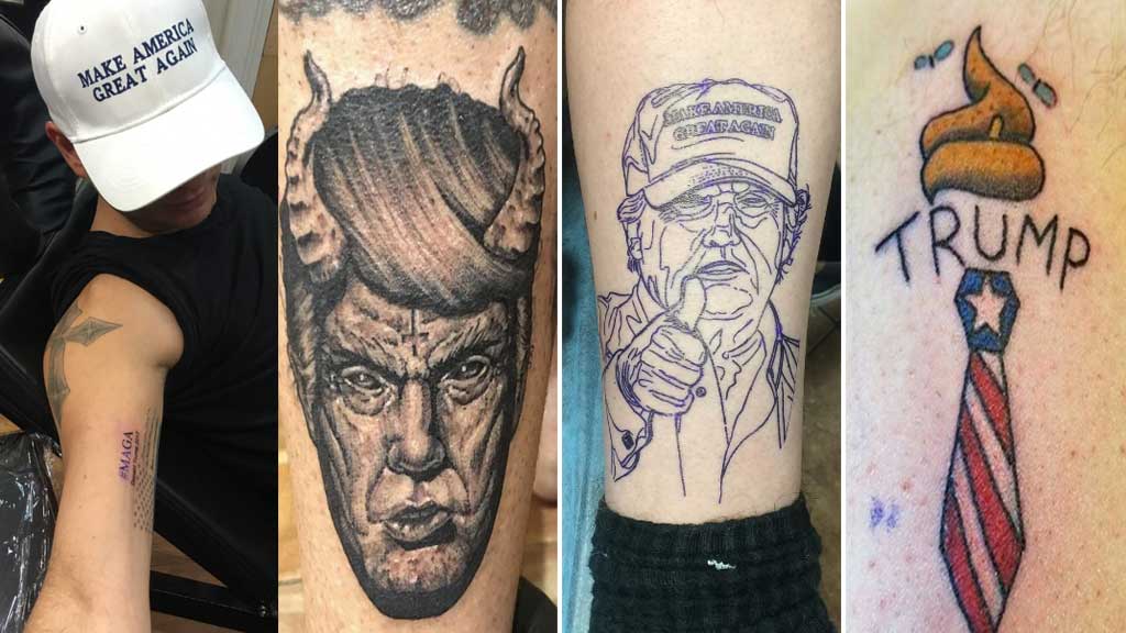 Americans Mark Trumps Election Victory With Themed Tattoos