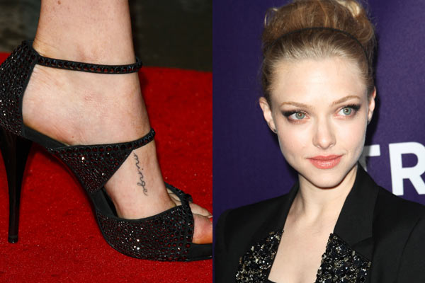 Amanda Seyfried Has A Minge Tattoo 9celebrity