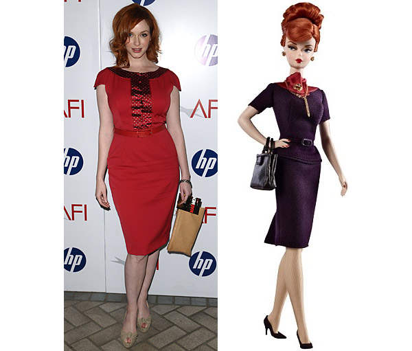 Curvy Christina Hendricks Now A Flat Chested Barbie Doll 9celebrity