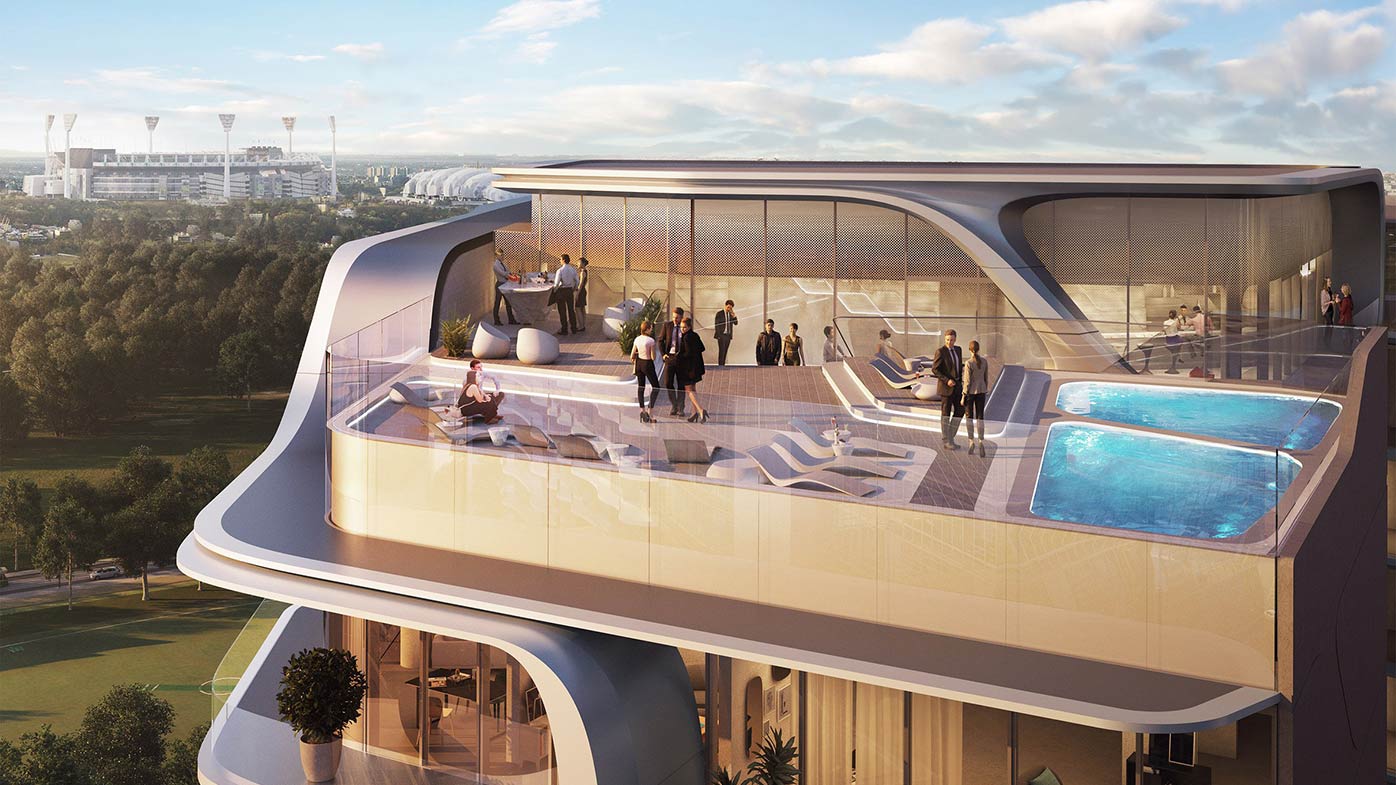 Zaha Hadid Victoria City Aerial