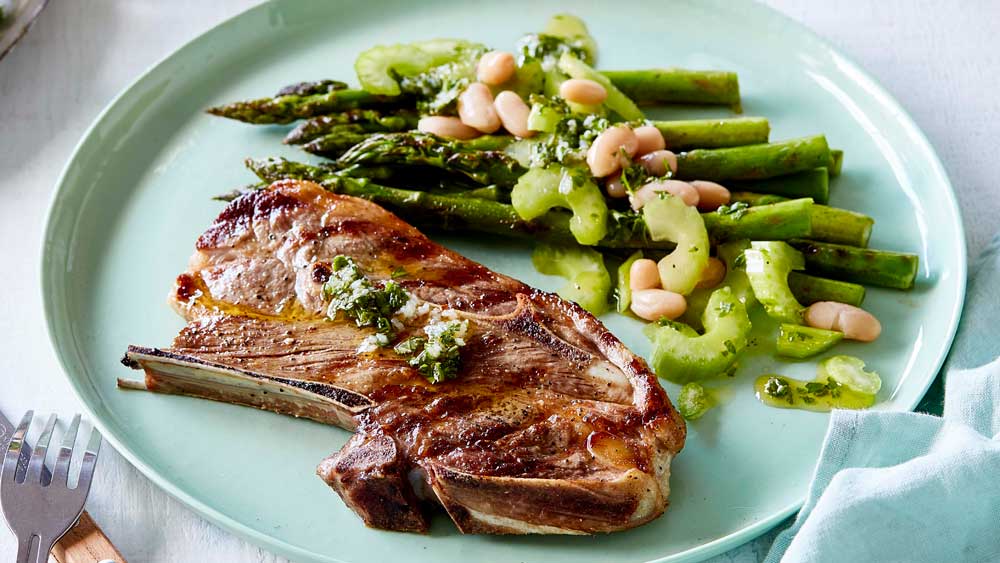 Barbecued forequarter chops with salmoriglio - 9Kitchen