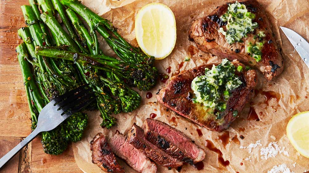 Rump steak with herb and garlic butter - 9Kitchen