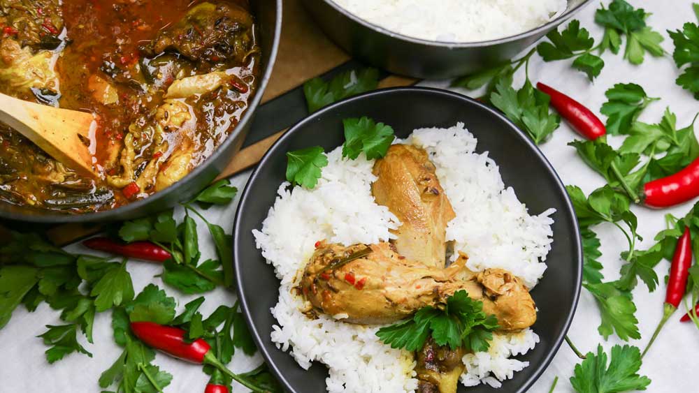 Family Food Fight The Alatini's Chicken Masala with Roti and Rice ...