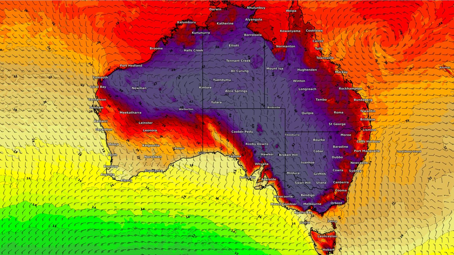 Australia weather: Major cities forecast for range of intense conditions