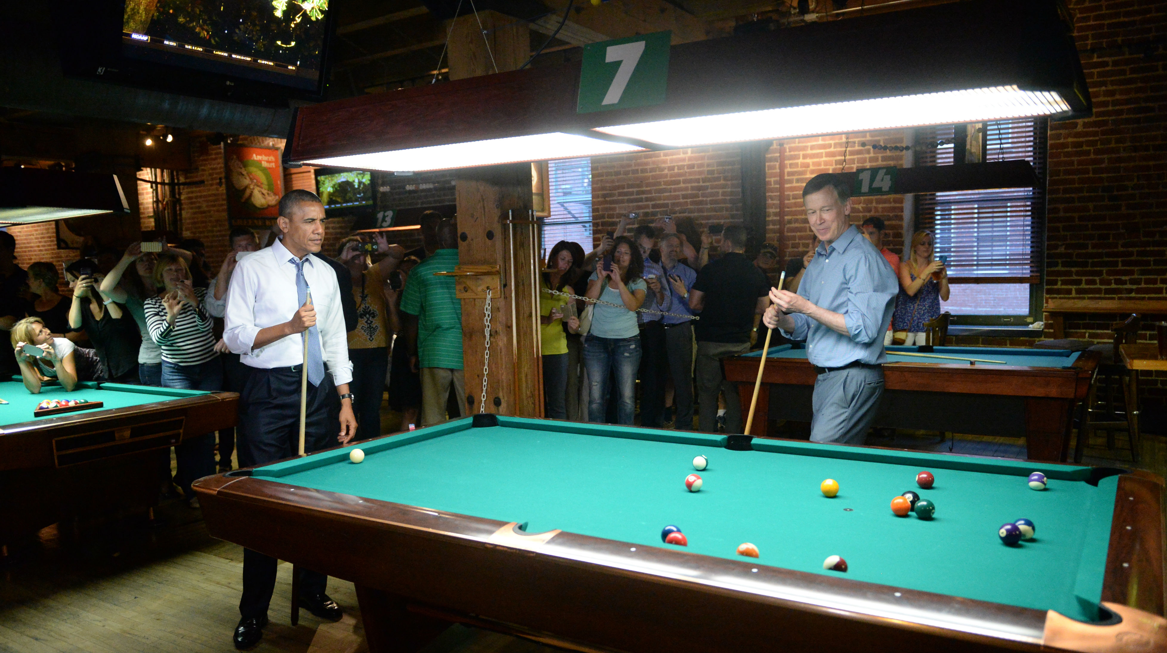 Obama Playing Pool