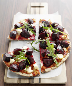 Roasted beetroot and fetta pizza - 9Kitchen