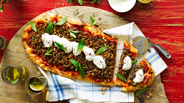 Middle Eastern-style pizza recipe - 9kitchen