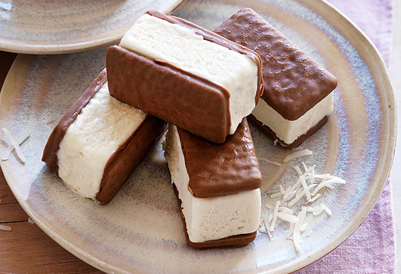 Coconut Tim Tam ice-cream sandwiches recipe - 9kitchen