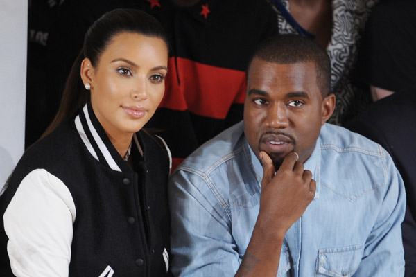 Kimye family values! Kanye 'proposes' to new baby mama Kim - 9Celebrity