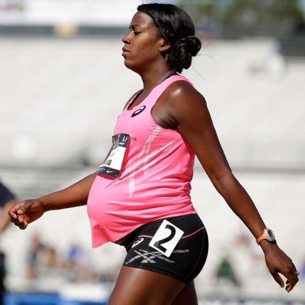 Olympic athlete competes despite being five-months pregnant