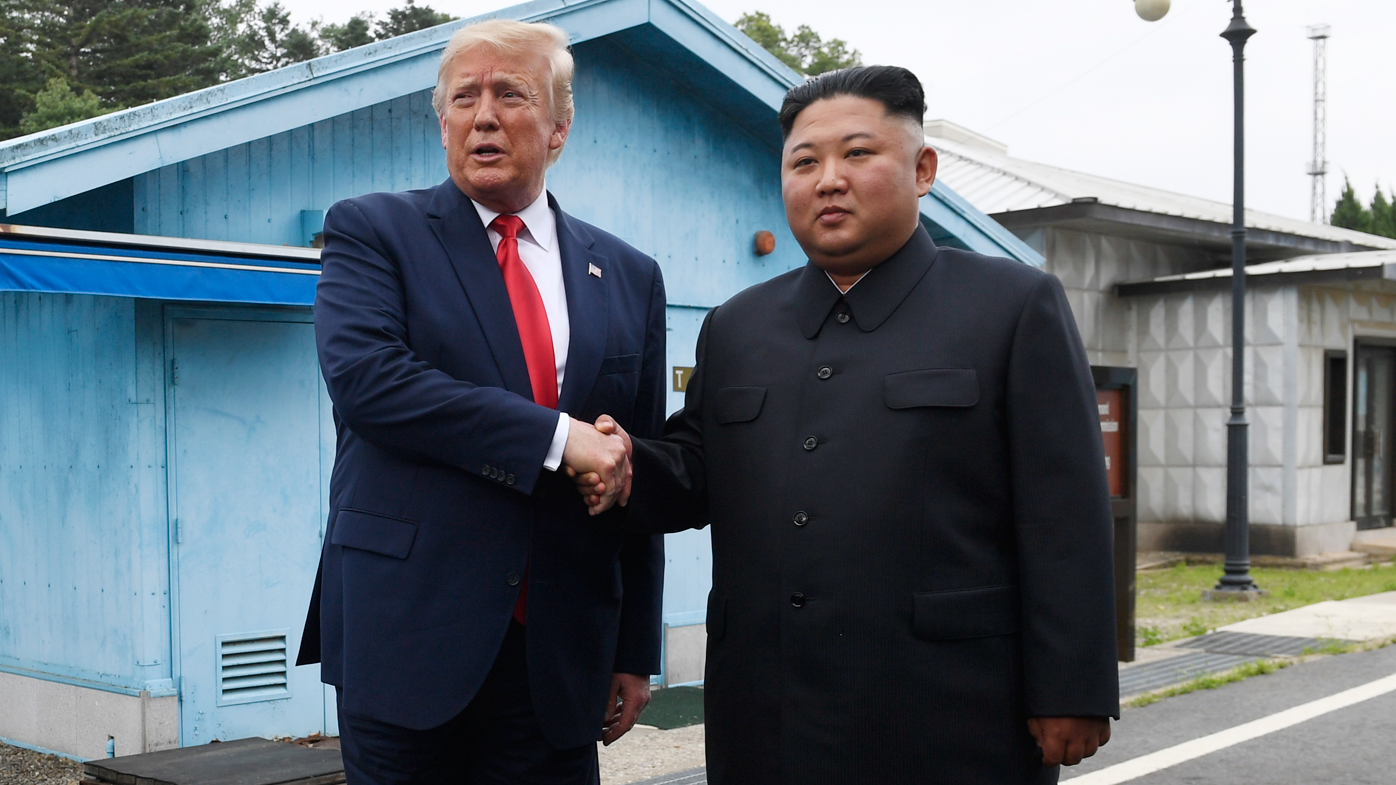 Trump and Kim Jong-un meet in demilitarized zone