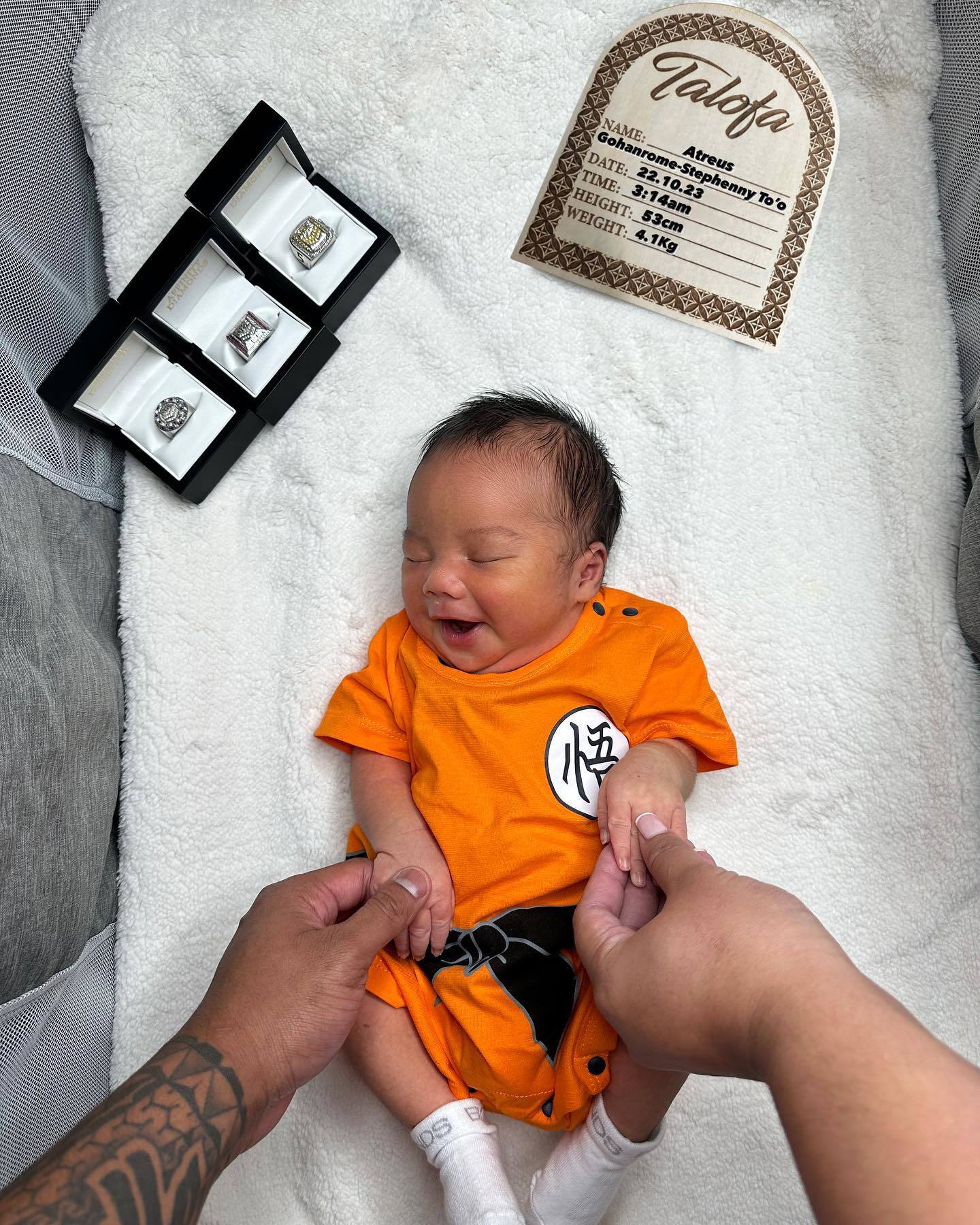 NRL star Brian To’o announces the birth of his first child with wife ...