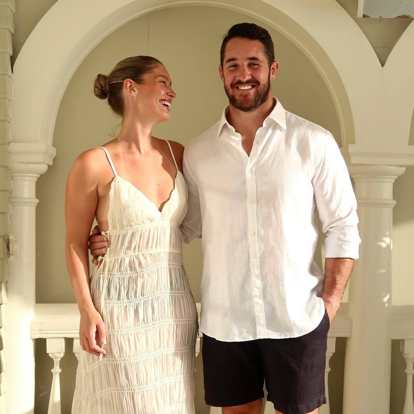 ‘Double blessing’: NRL star Nat Butcher and his wife Harmony reveal ...