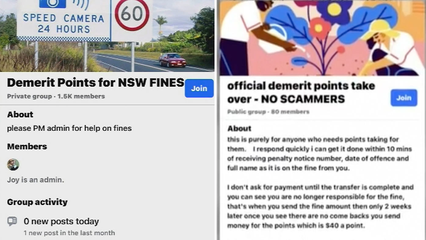 Dodgy black market demerit point scheme operating through social media ...
