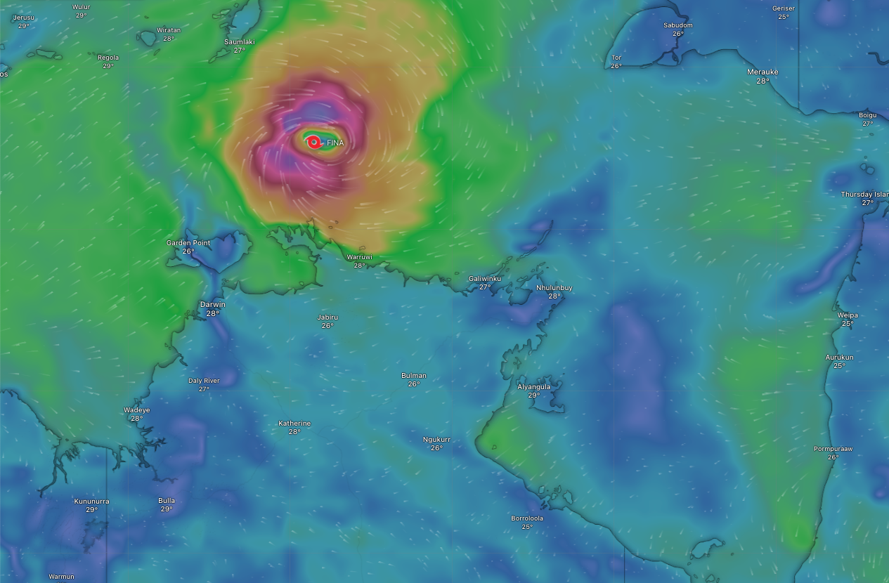 'Gale force' wind warning as cyclone heads toward Top End - NetFM