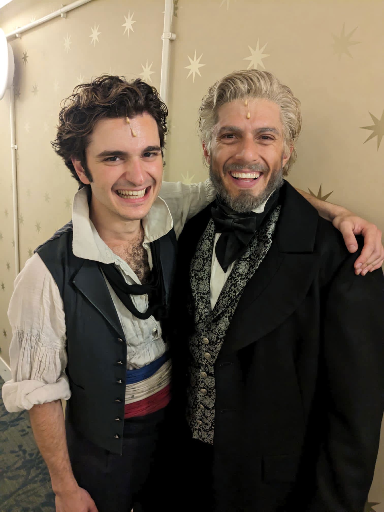 Robert Tripolino and Josh Piterman in costume as Marius and Jean ...