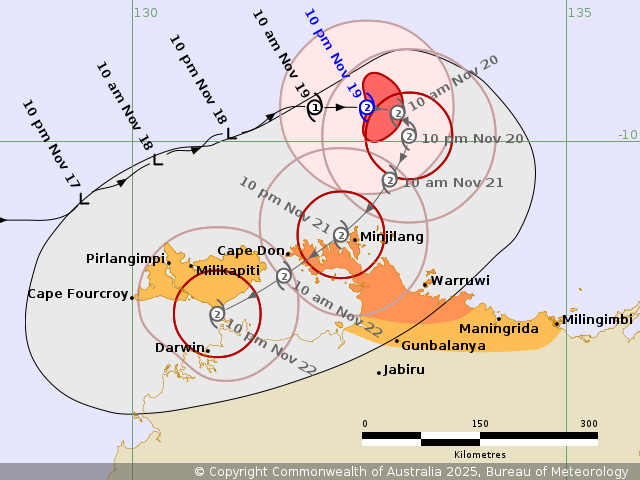 'Gale force' wind warning as cyclone heads toward Top End - NetFM
