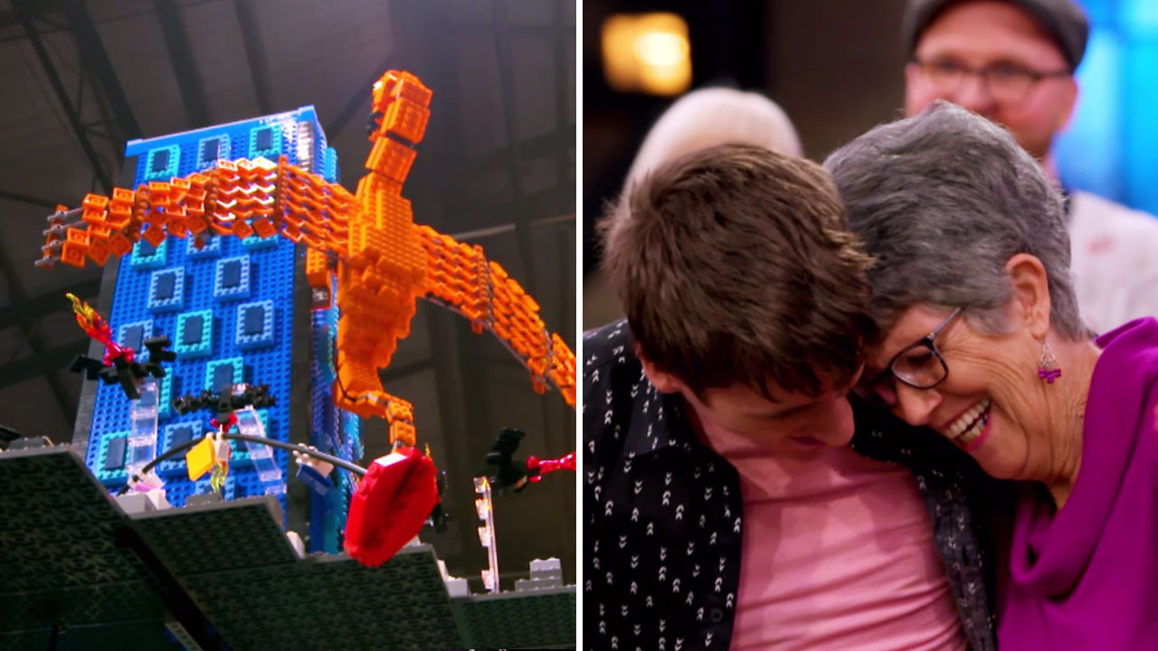 LEGO Masters 2019 Matt and Lyn win the Golden Brick - nine.com.au