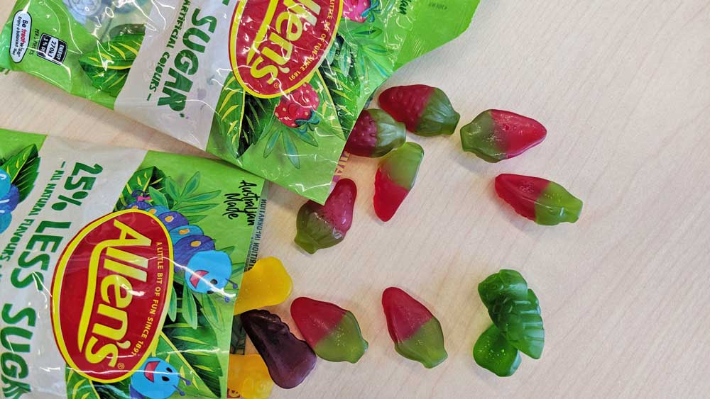 Allen's lollies 25 per cent less sugar - 9Kitchen